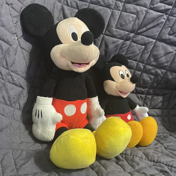 Disney | Toys | Mickey Mouse Speaking Plush And Smaller Mickey Plush ...